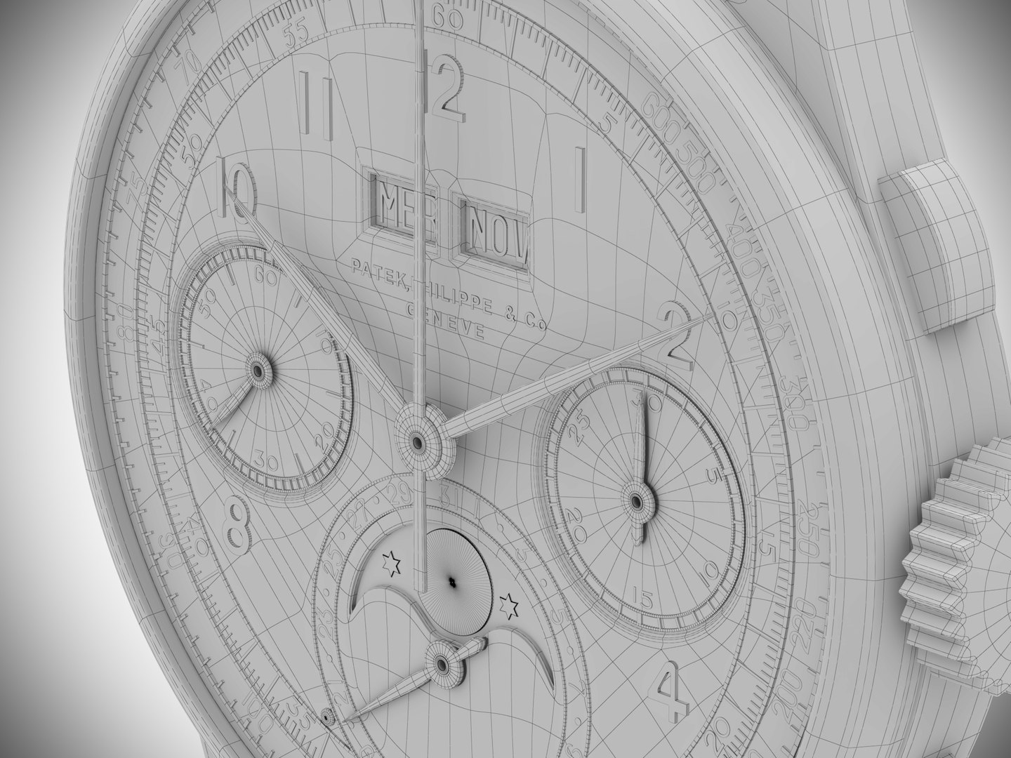 3D Patek Philippe Stainless Steel 3D model - TurboSquid 1895440