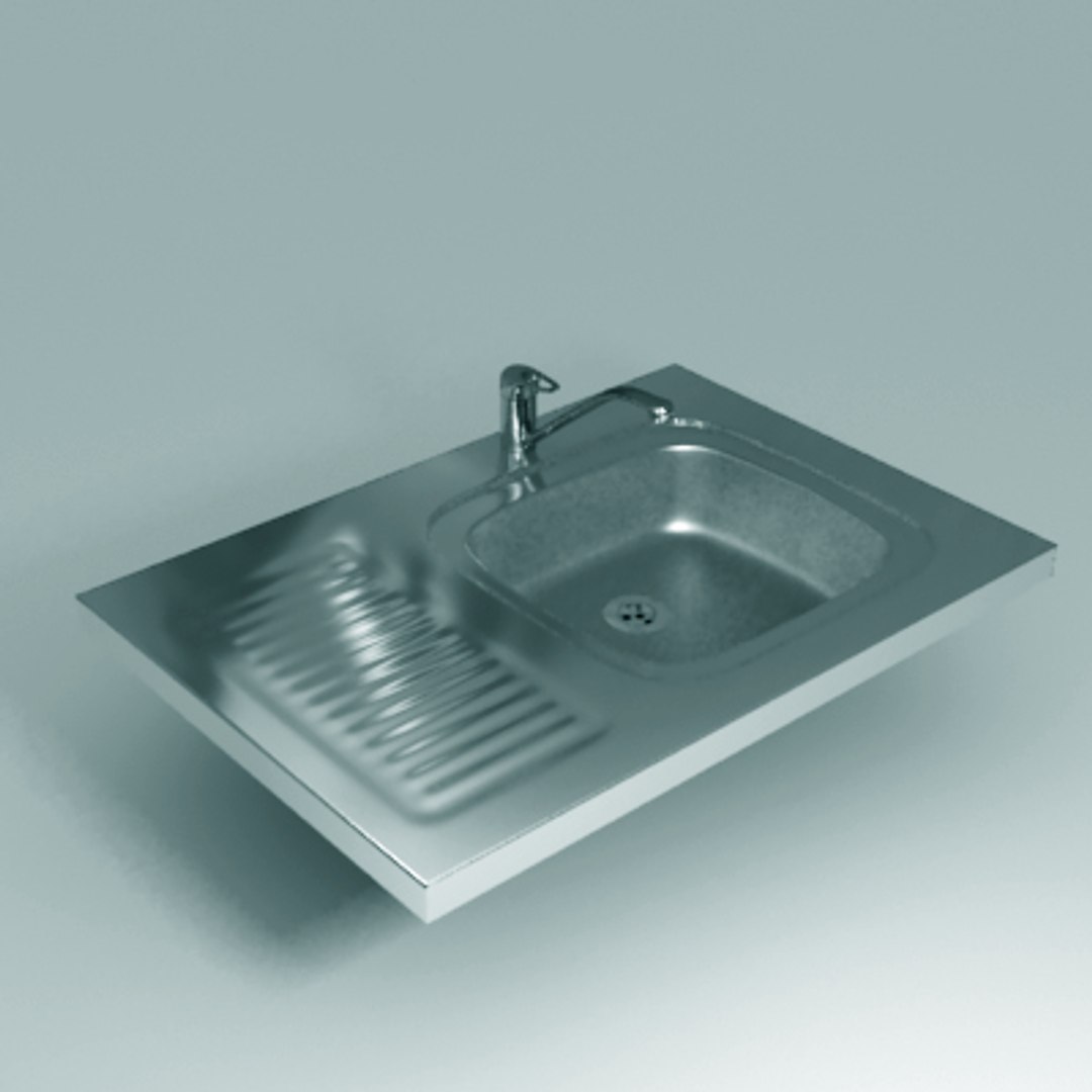 3d Model Kitchen Sink