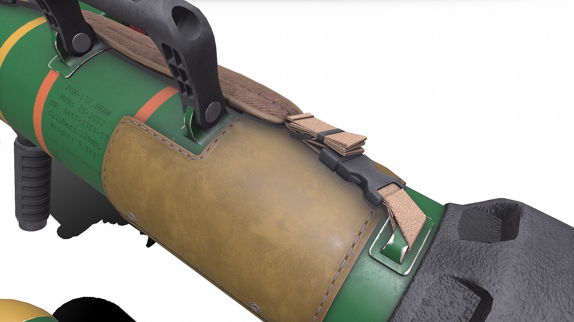 3D FGM 172 SRAW Anti Tank Rocket Launcher Low-poly PBR Model ...