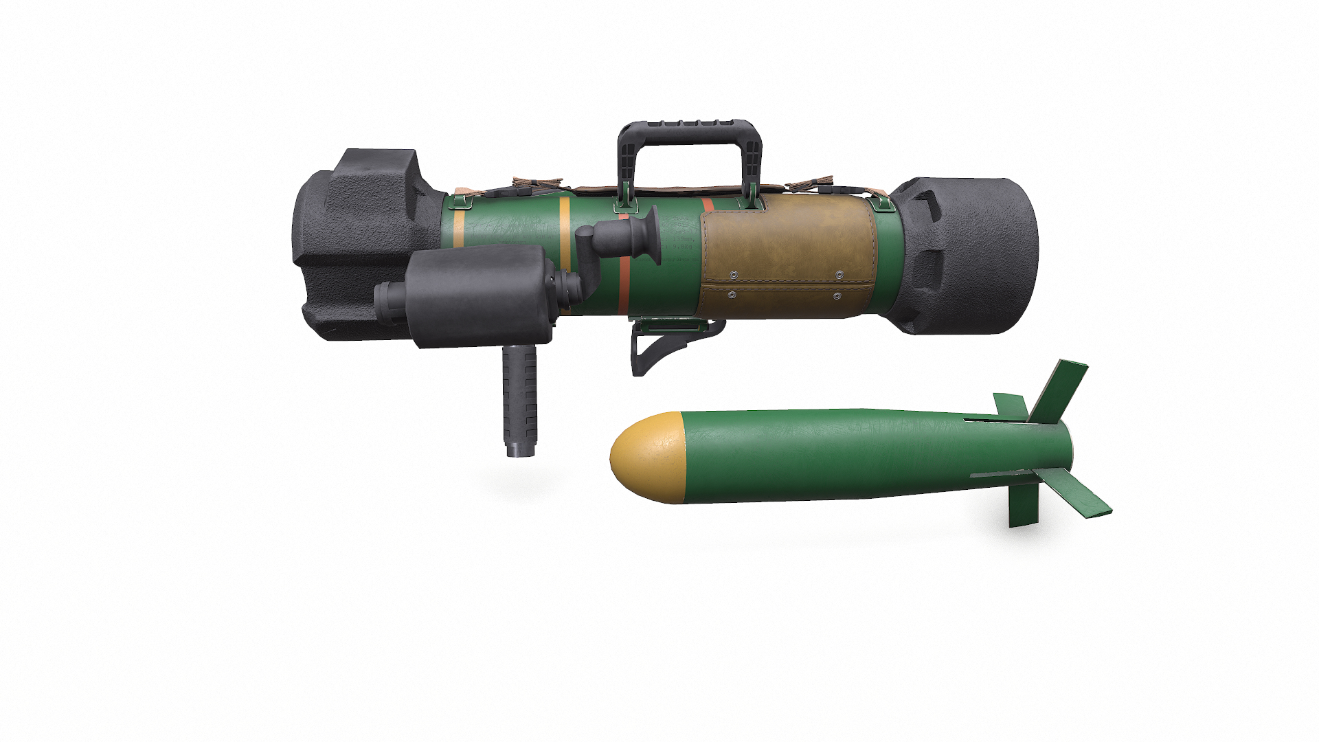 3D FGM 172 SRAW Anti Tank Rocket Launcher Low-poly PBR Model ...