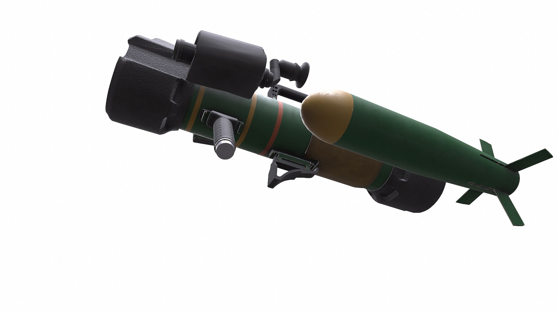 3D FGM 172 SRAW Anti Tank Rocket Launcher Low-poly PBR Model ...