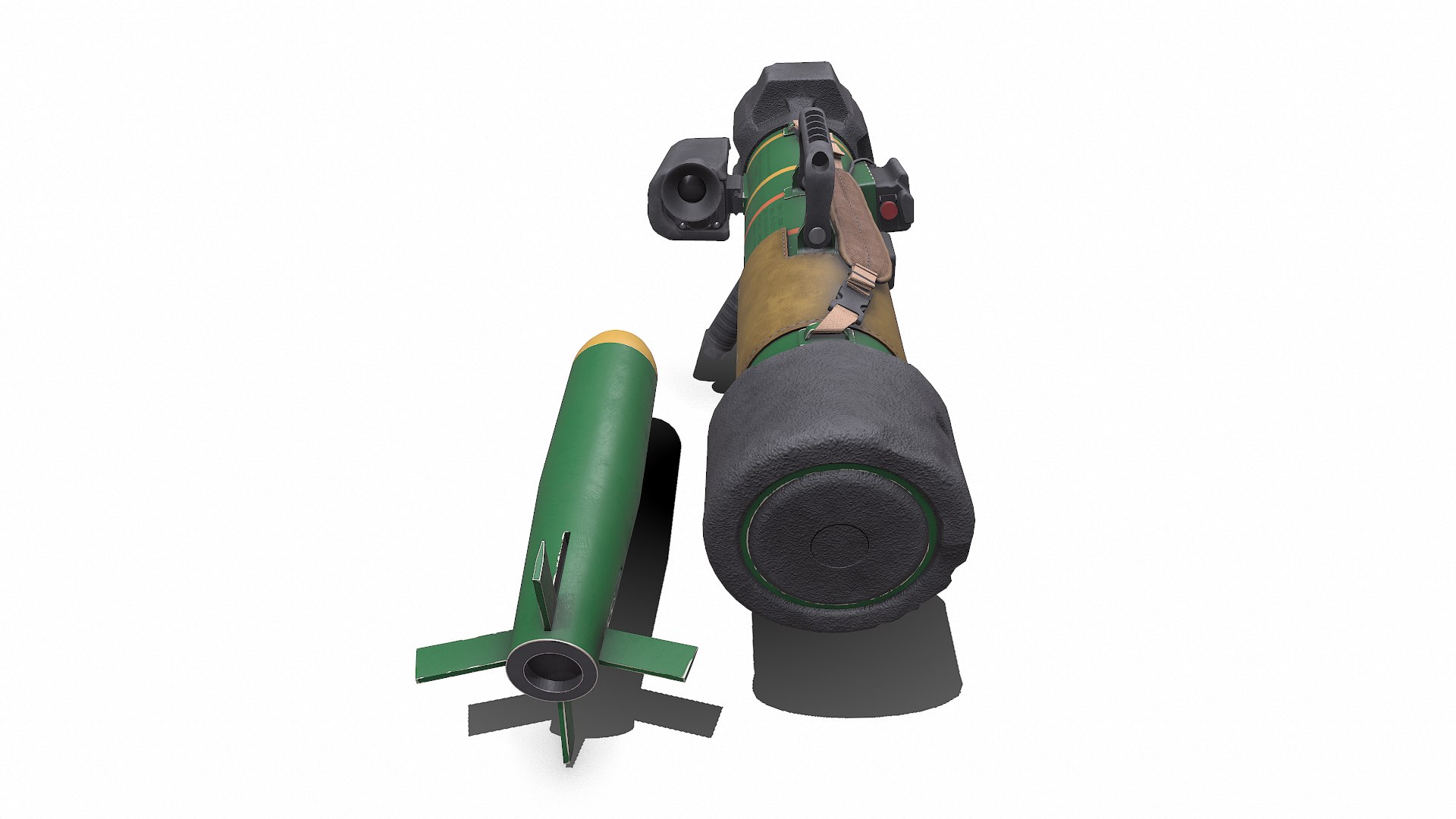 3D FGM 172 SRAW Anti Tank Rocket Launcher Low-poly PBR Model ...