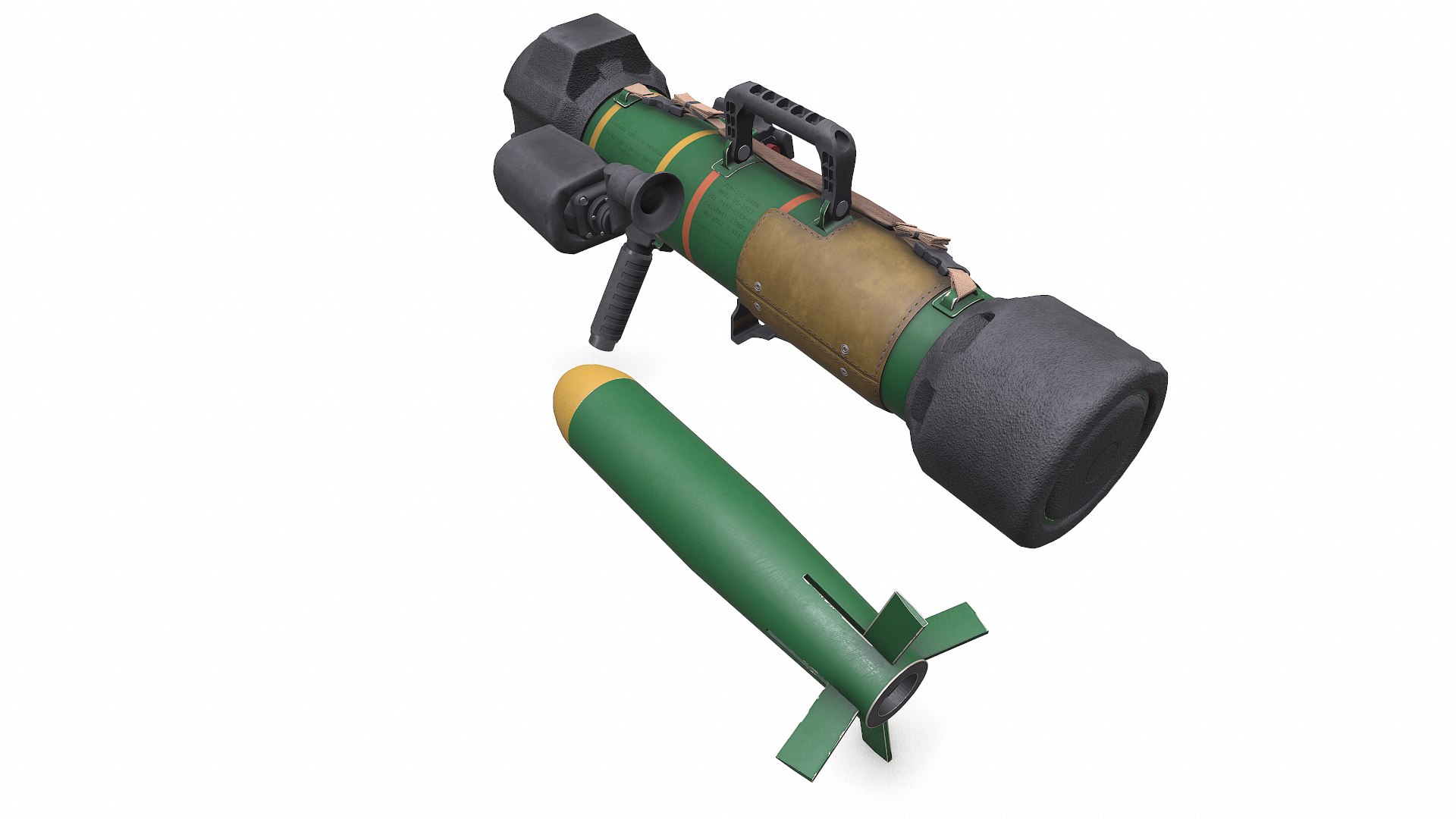 3D FGM 172 SRAW Anti Tank Rocket Launcher Low-poly PBR Model ...