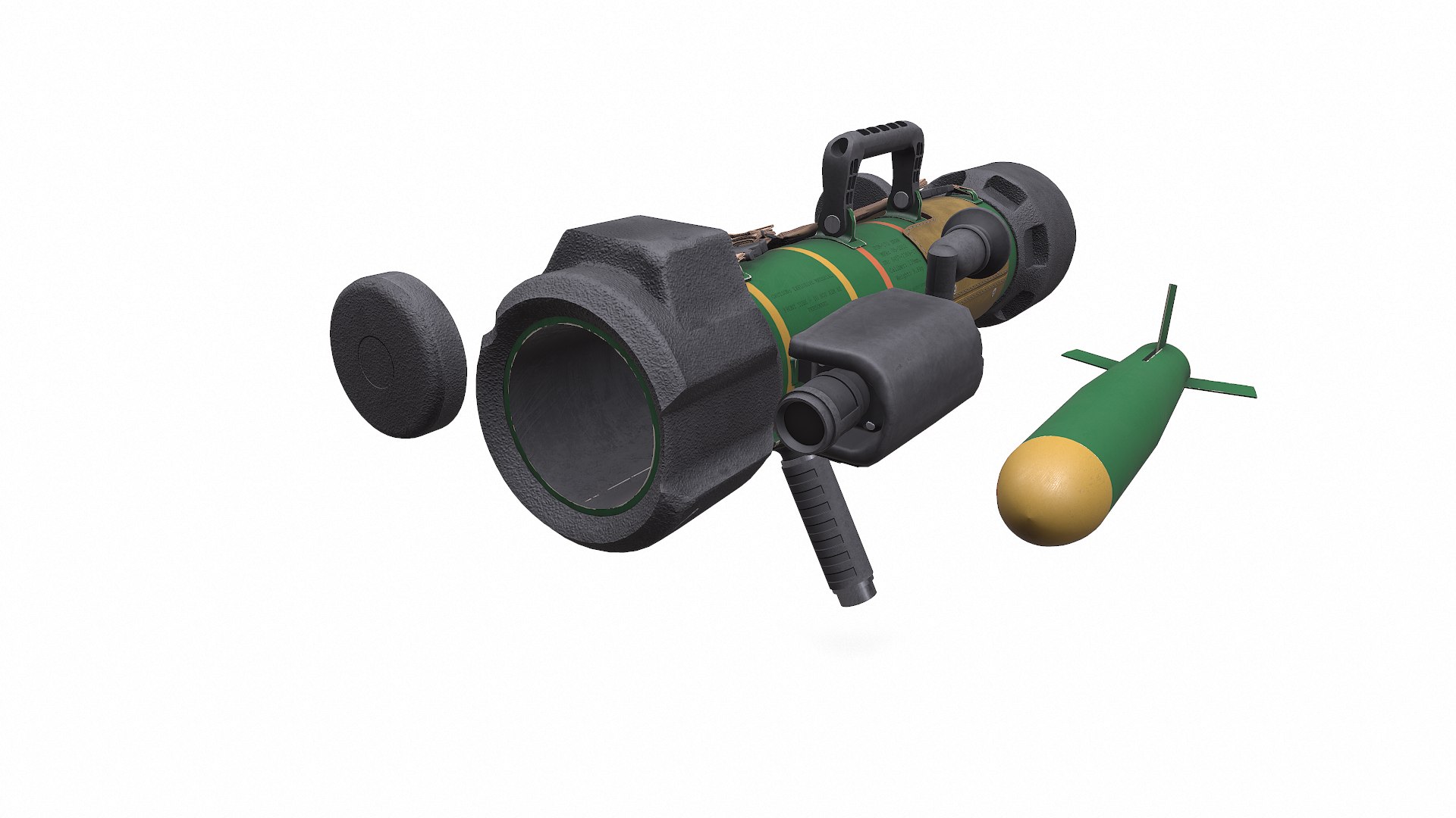 3D FGM 172 SRAW Anti Tank Rocket Launcher Low-poly PBR Model ...