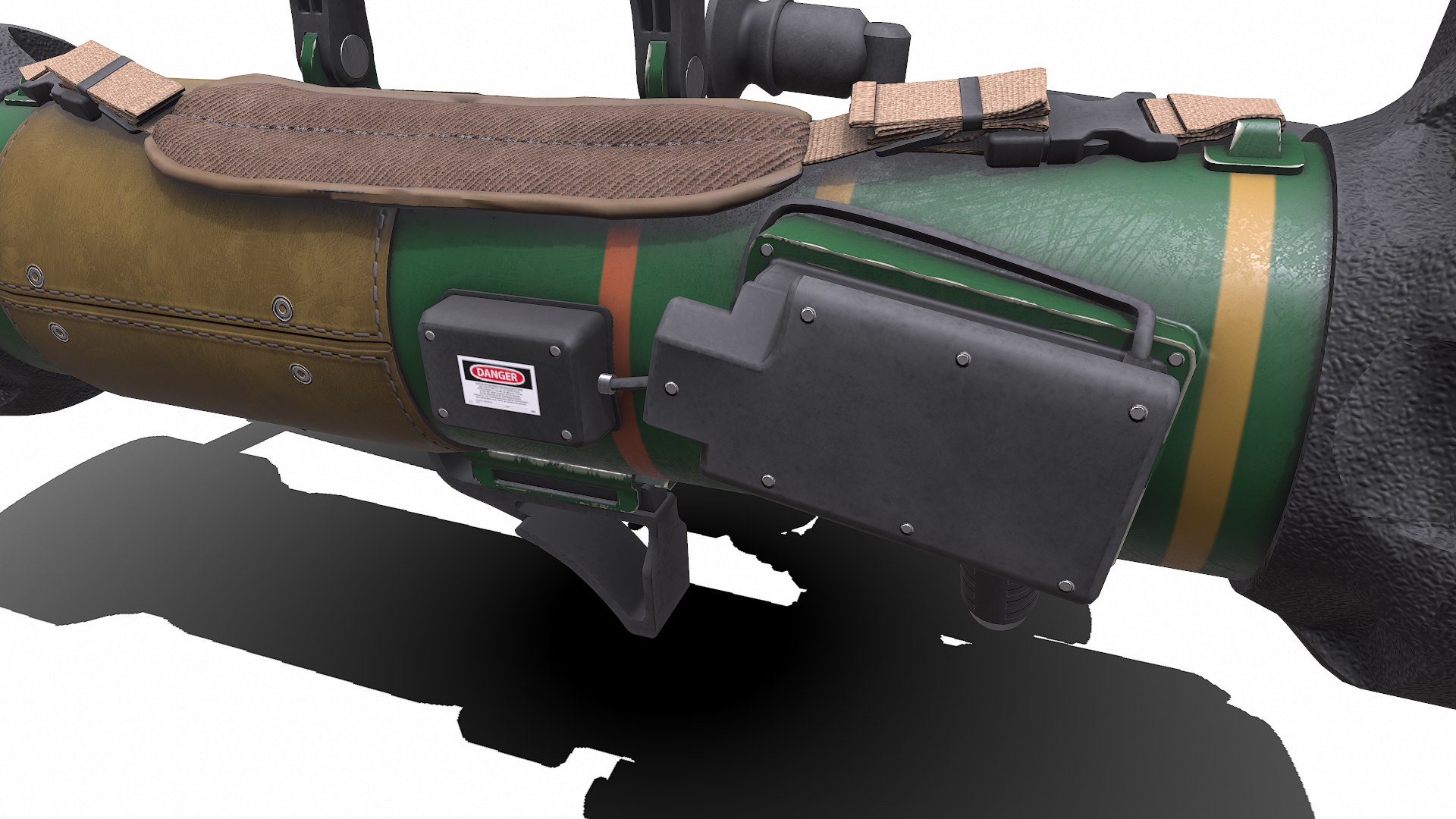 3D FGM 172 SRAW Anti Tank Rocket Launcher Low-poly PBR Model ...