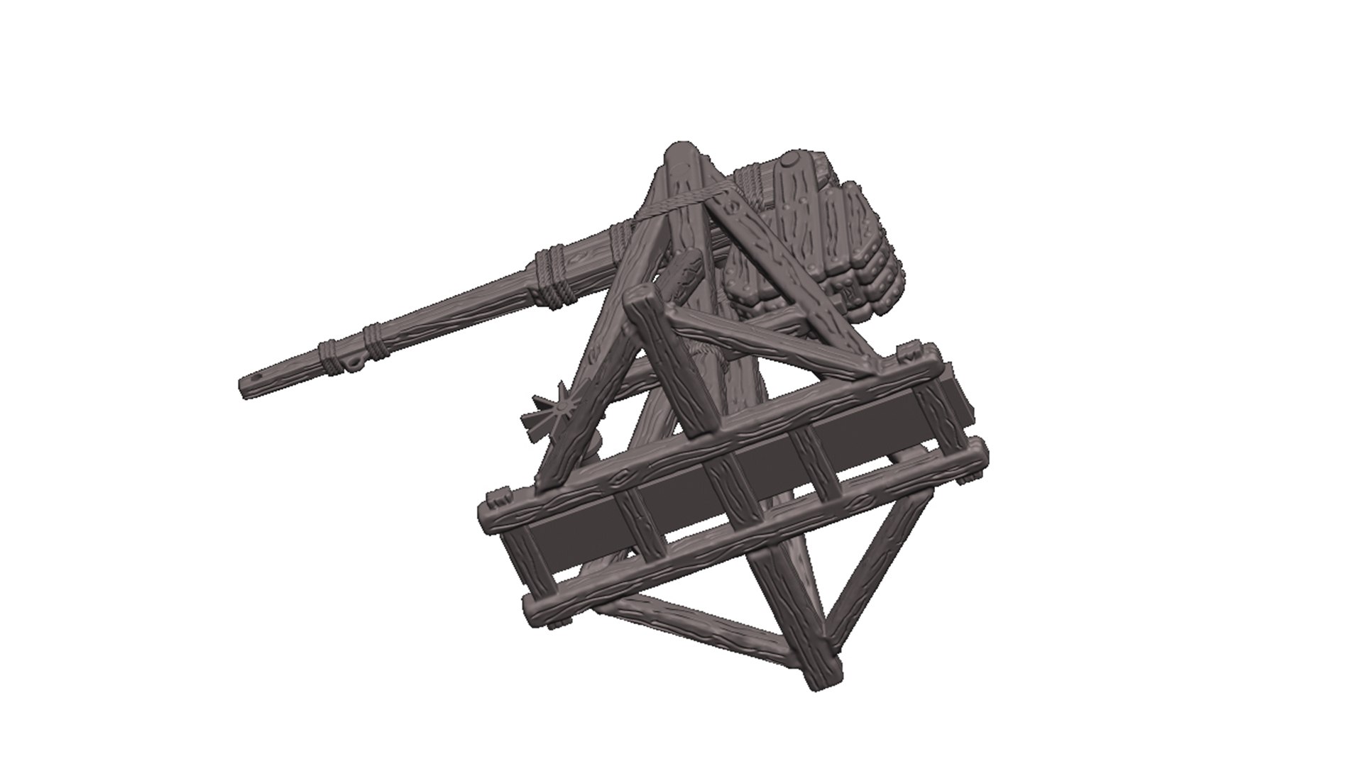 3D Siege Machine Trebuchet Model - TurboSquid 2320183