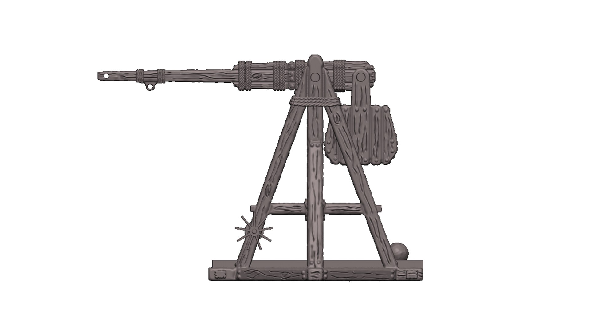 3D Siege Machine Trebuchet Model - TurboSquid 2320183