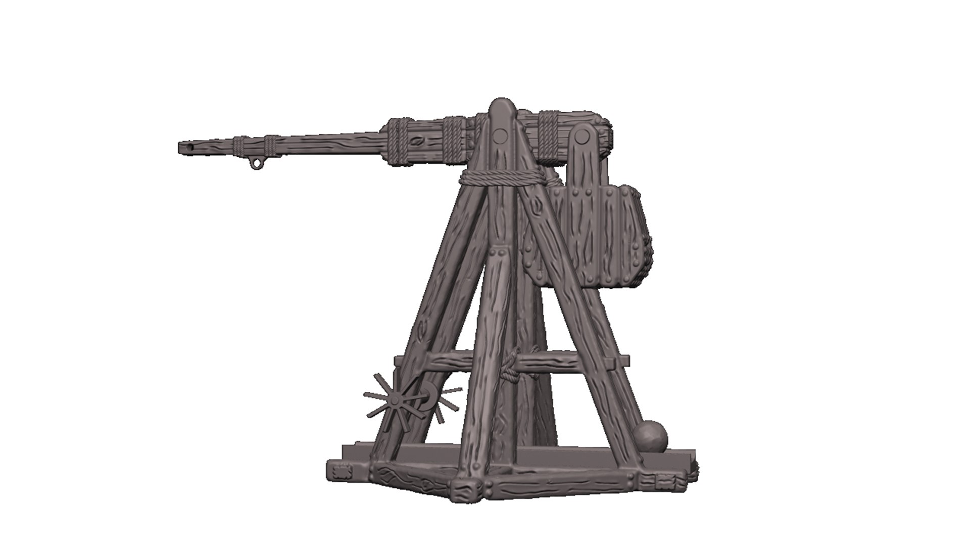 3D Siege Machine Trebuchet Model - TurboSquid 2320183