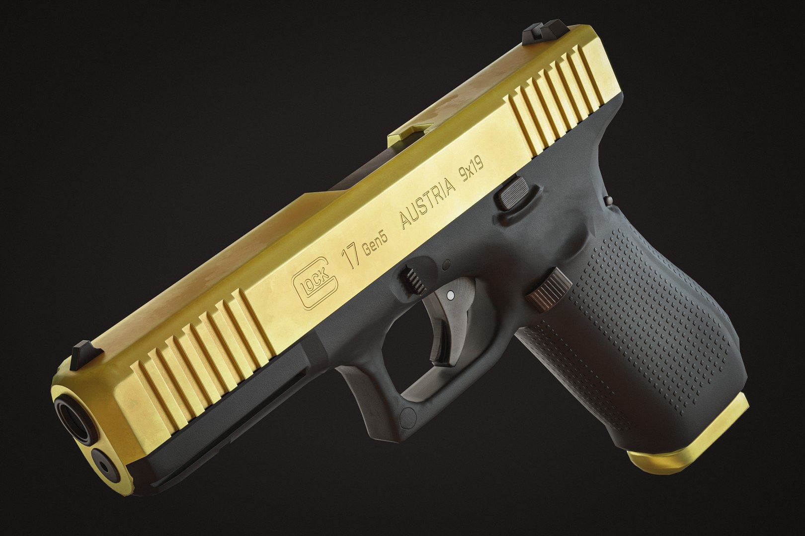3D модель Glock 17 Gen 5 Pistol 3D model - TurboSquid 2011670