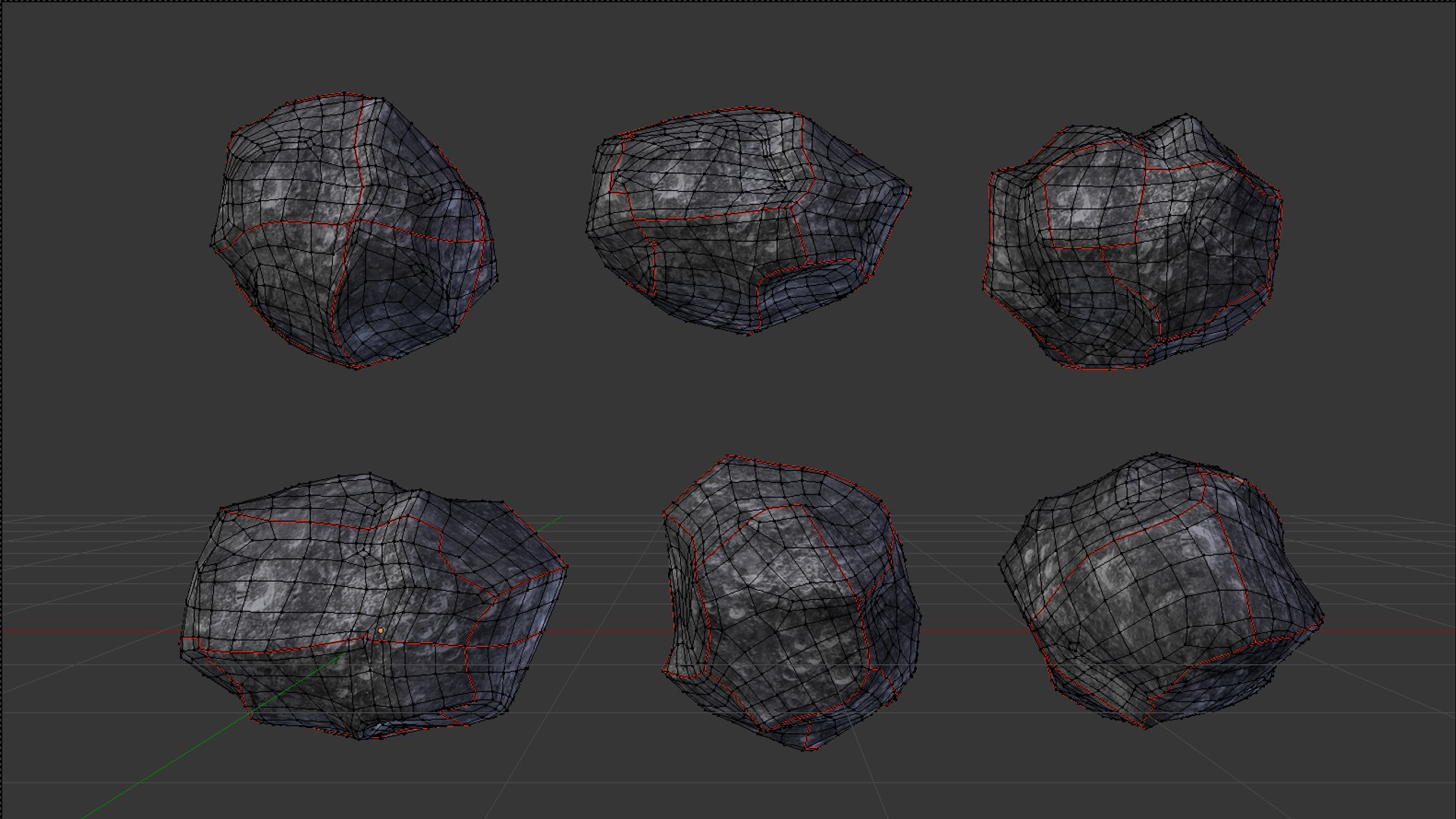 3D Small Asteroids Model - TurboSquid 1415266