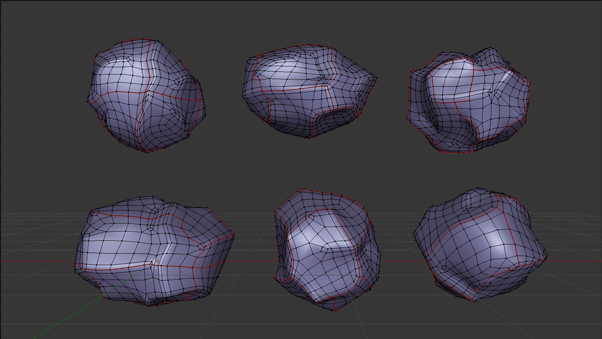 3D Small Asteroids Model - TurboSquid 1415266