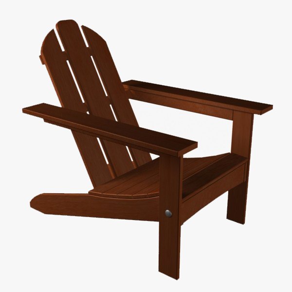 adirondack chair 3d model