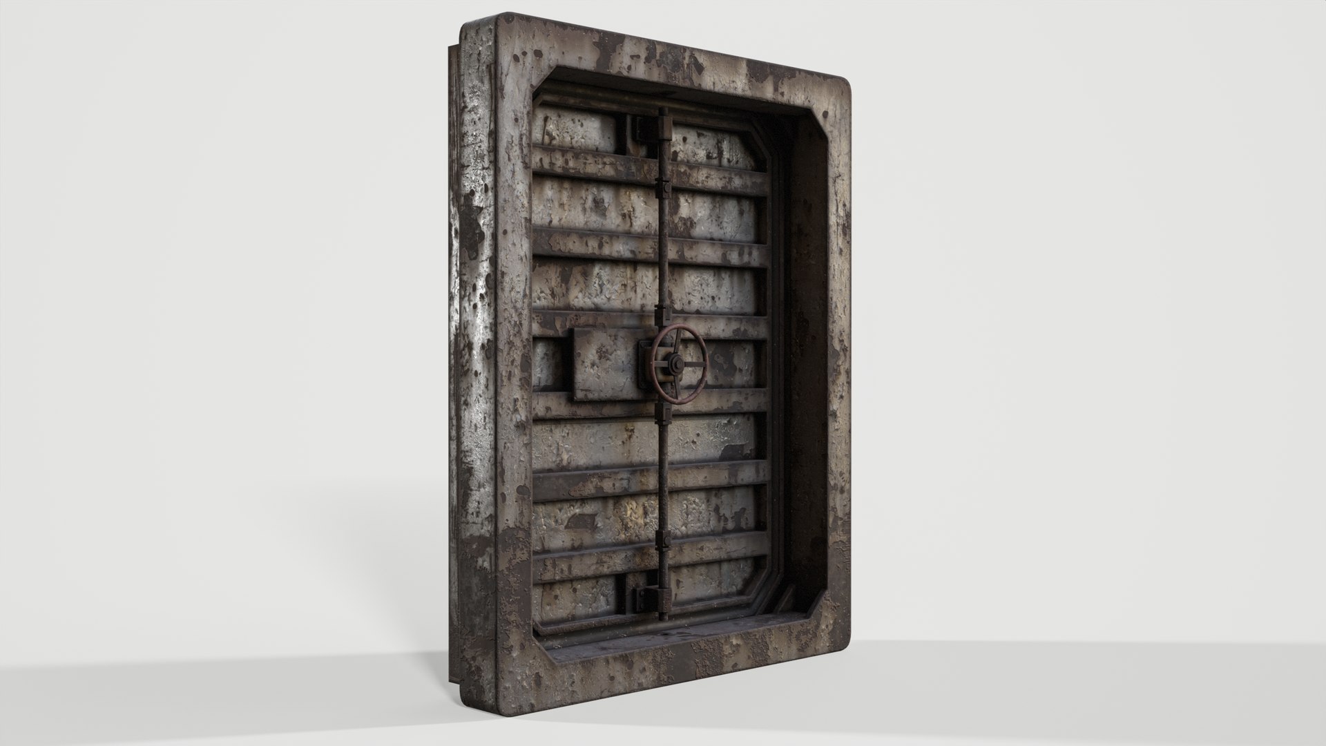 Bunker Door Pbr Lowpoly Bunker Gate 05 3D Model - TurboSquid 2093277