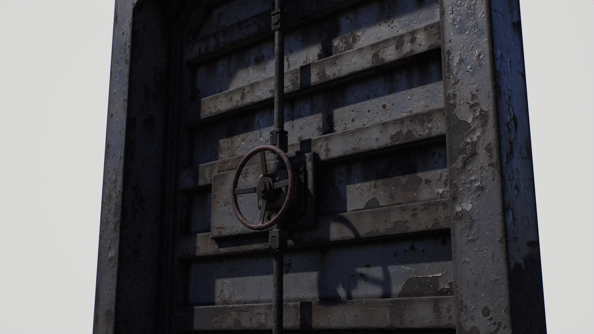 Bunker Door Pbr Lowpoly Bunker Gate 05 3D Model - TurboSquid 2093277