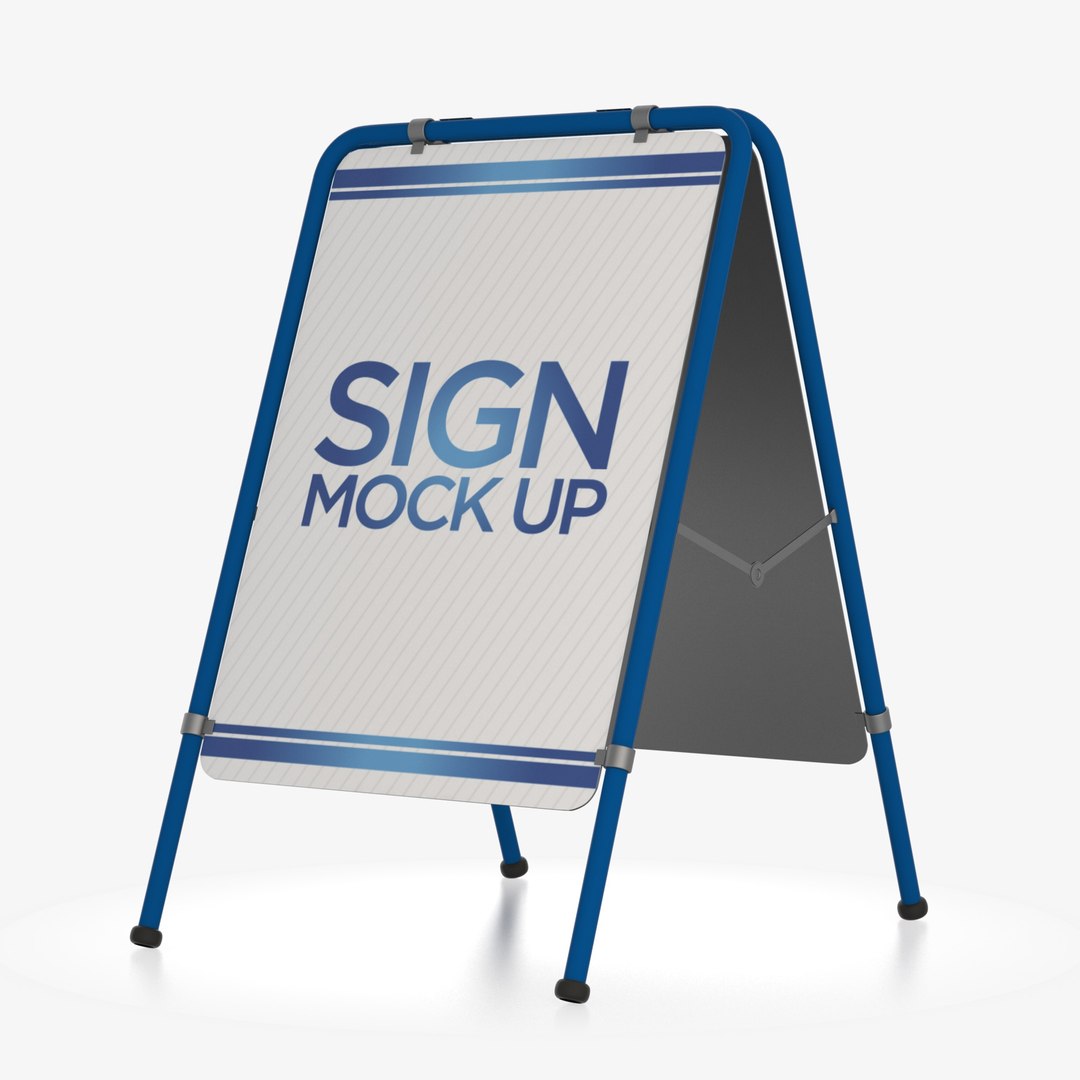 3D swing sign model - TurboSquid 1329020