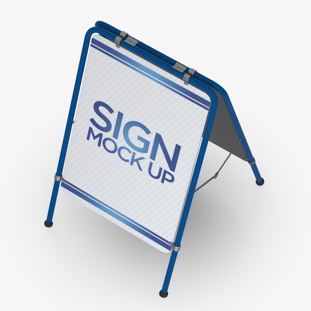 3D swing sign model - TurboSquid 1329020