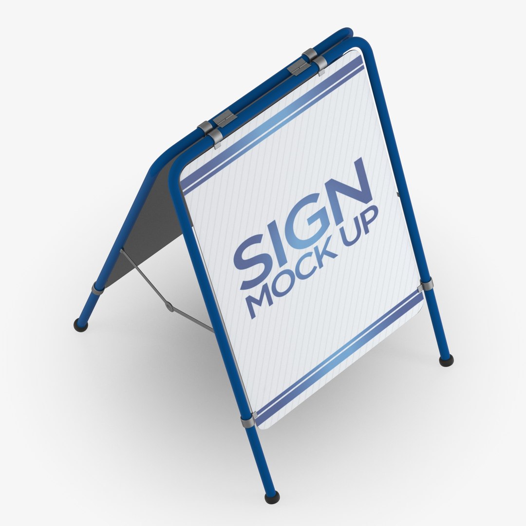 3D swing sign model - TurboSquid 1329020