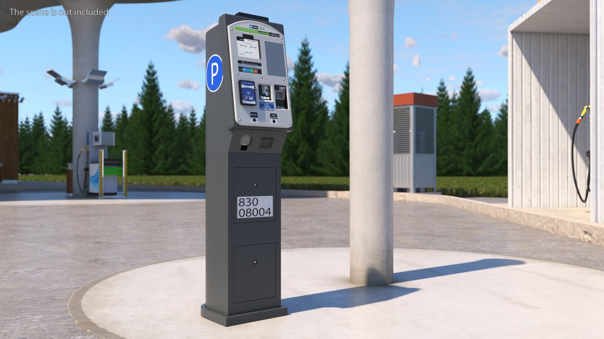 3D Digital Parking Meter Model - TurboSquid 2041023