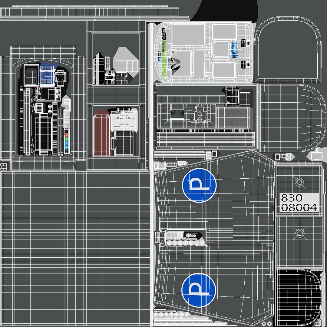 3D Digital Parking Meter model - TurboSquid 2041023