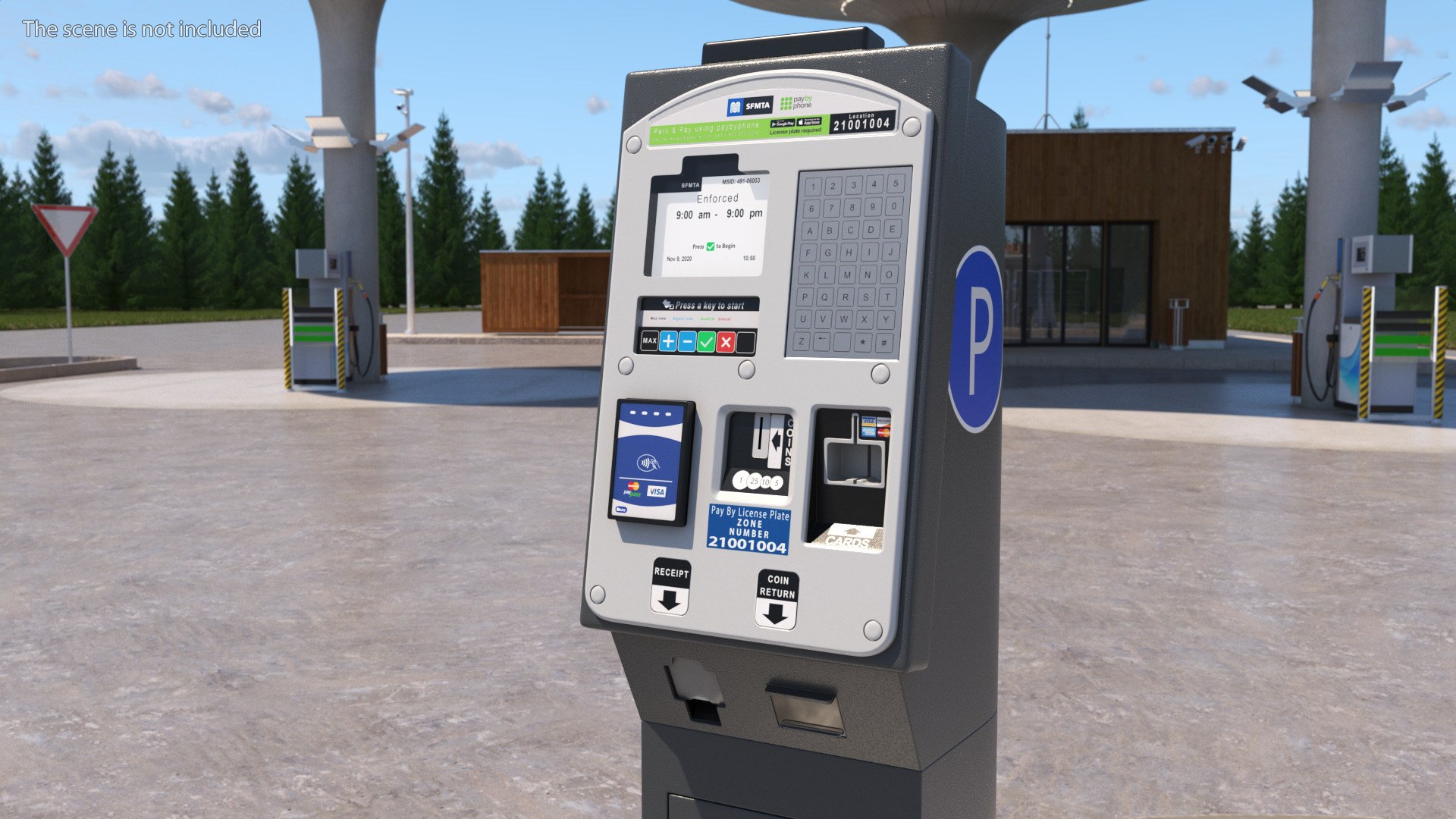 3D Digital Parking Meter Model - TurboSquid 2041023
