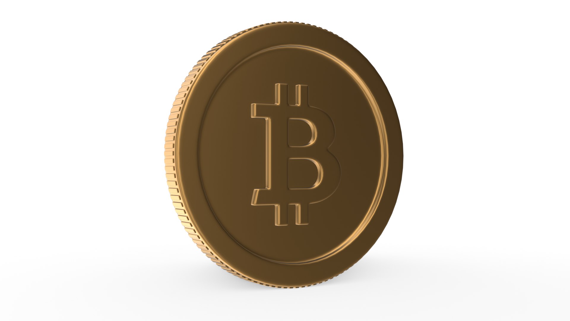 Bitcoin Coin - Golden 3D - TurboSquid 2132370