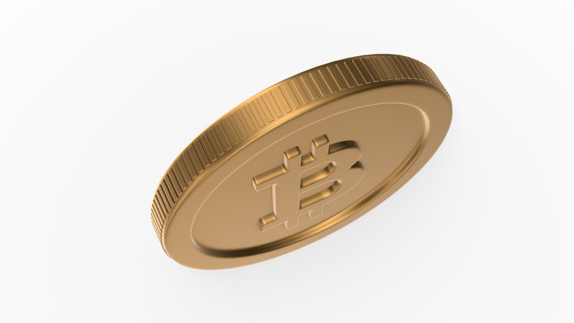 Bitcoin Coin - Golden 3D - TurboSquid 2132370