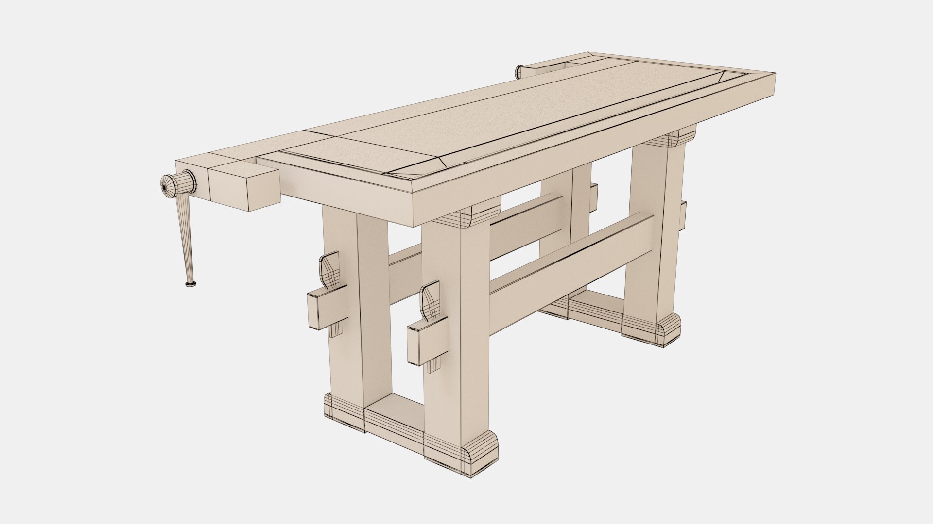 Carpenter Table Model - TurboSquid 1586673