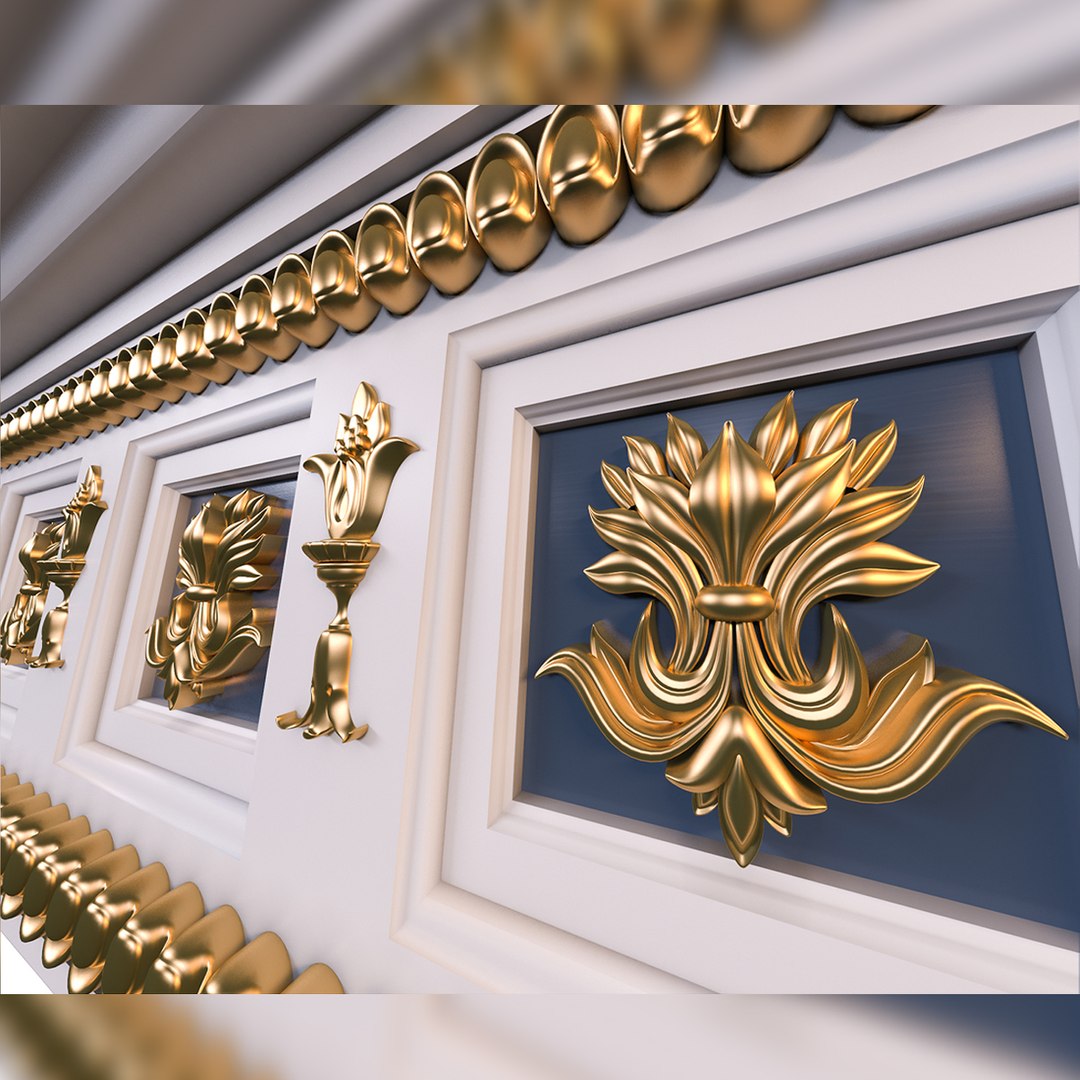 3D Corniche Design Ceiling Model - TurboSquid 1770948