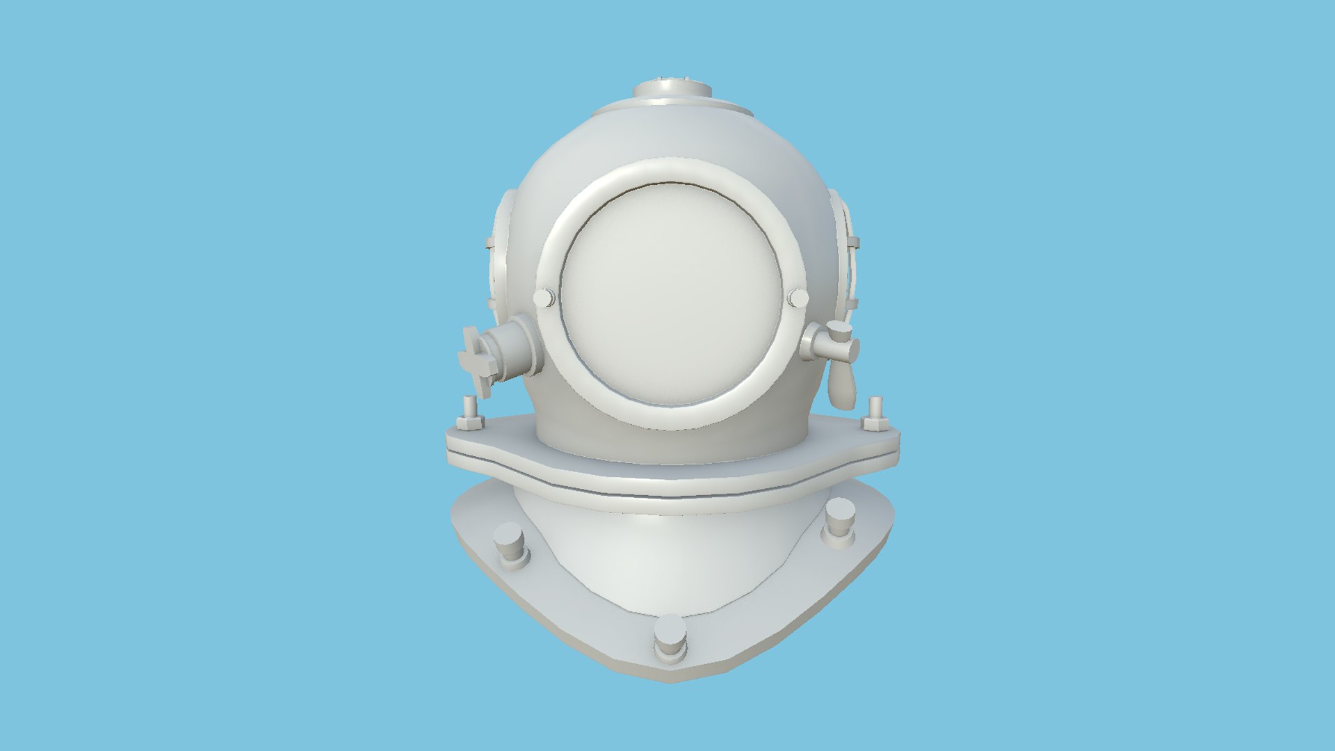 3D Diving Helmet 03 - -Destroyed Rust - Character Design Fashion ...
