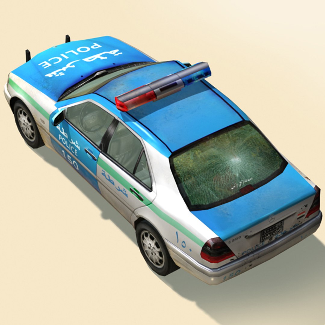 Iraqi Police Car 3d Model