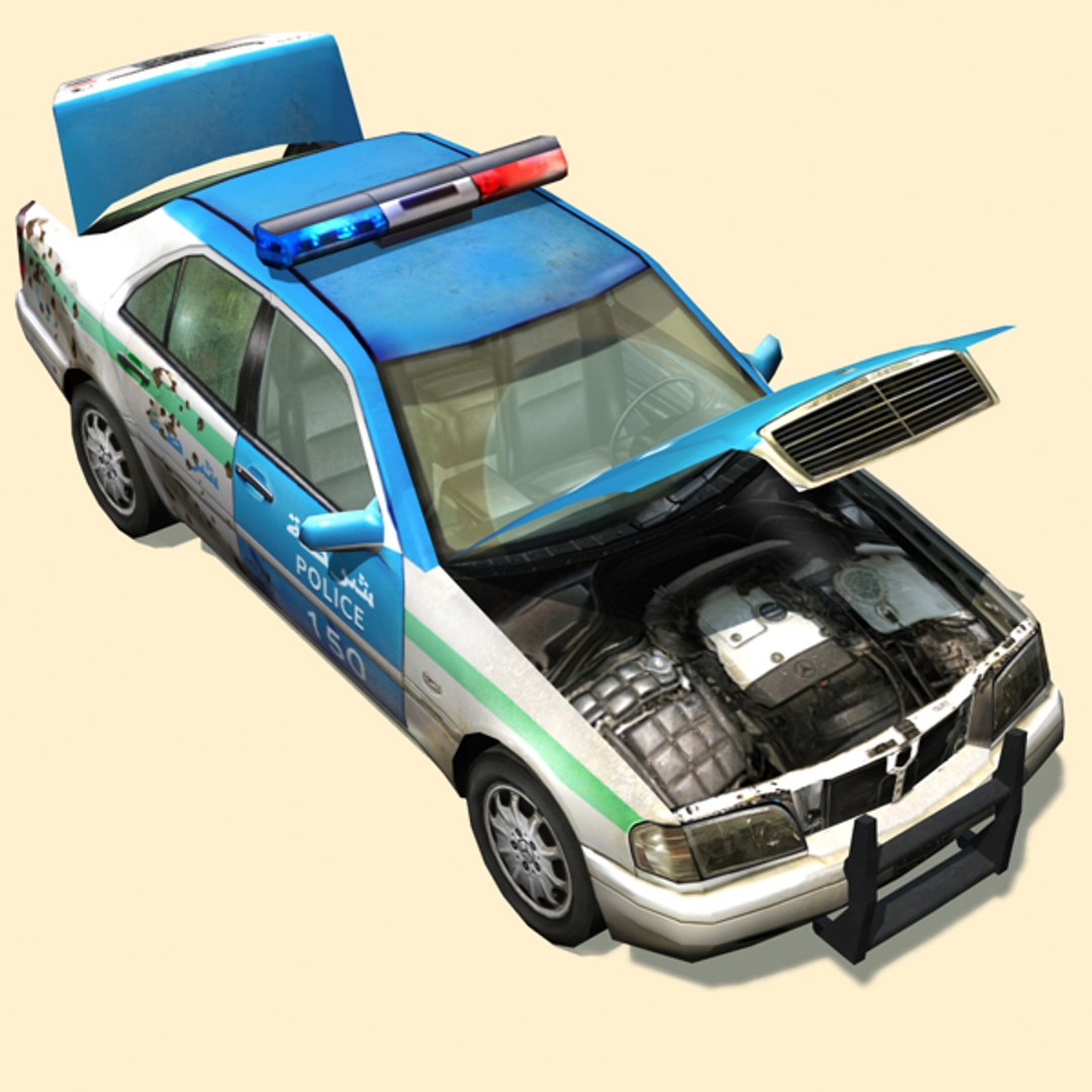 Iraqi Police Car 3d Model