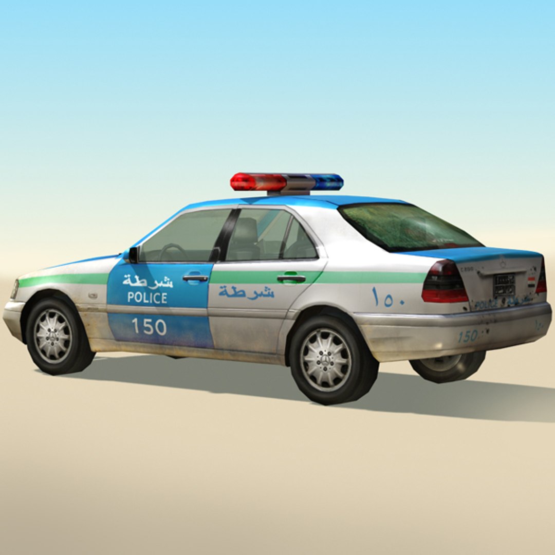 Iraqi Police Car 3d Model