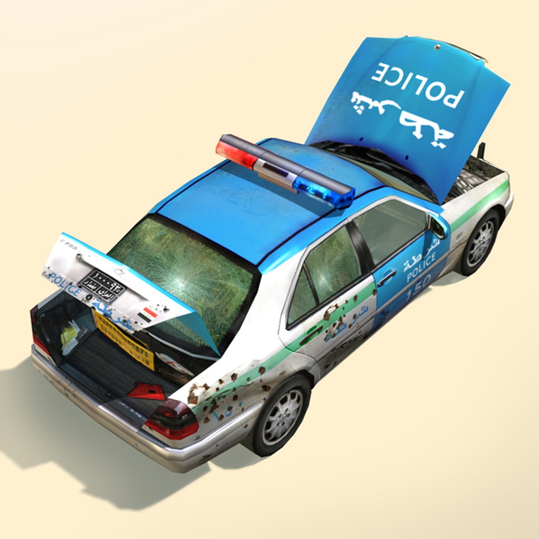 Iraqi Police Car 3d Model