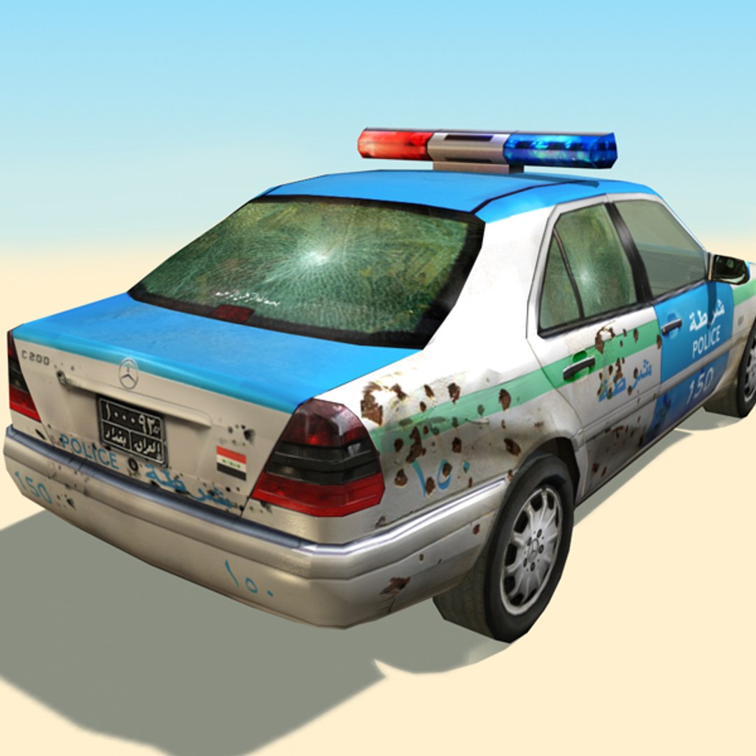 Iraqi Police Car 3d Model