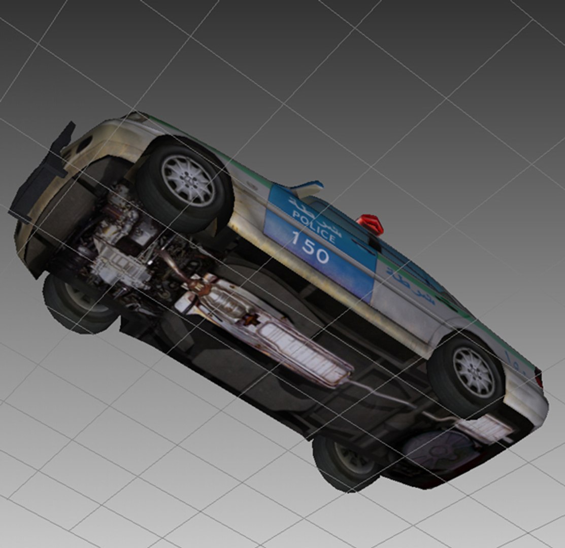 Iraqi Police Car 3d Model