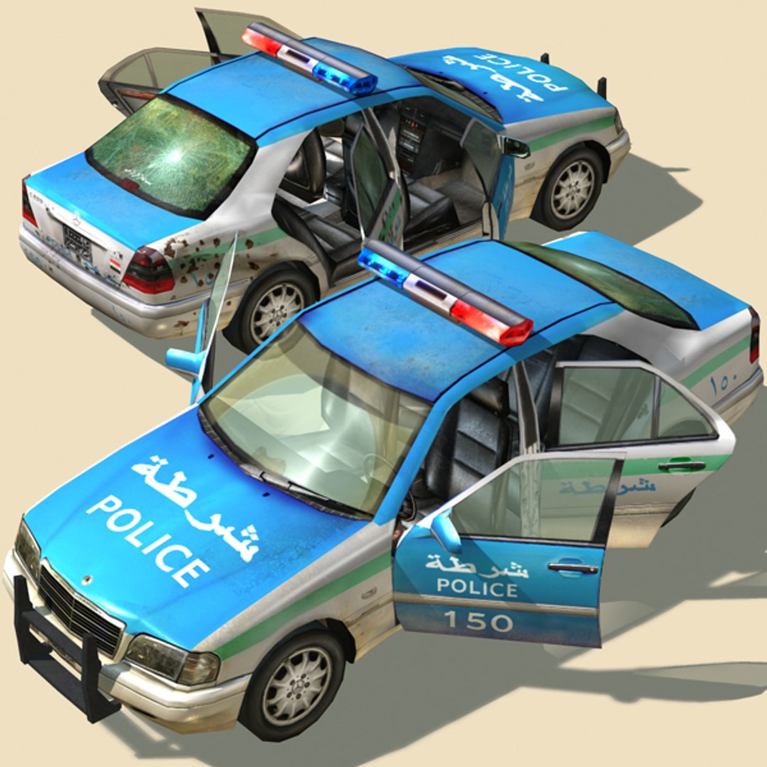 Iraqi Police Car 3d Model