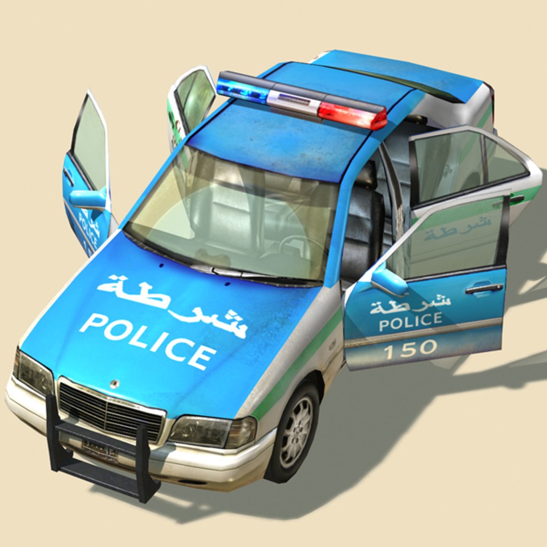 Iraqi Police Car 3d Model