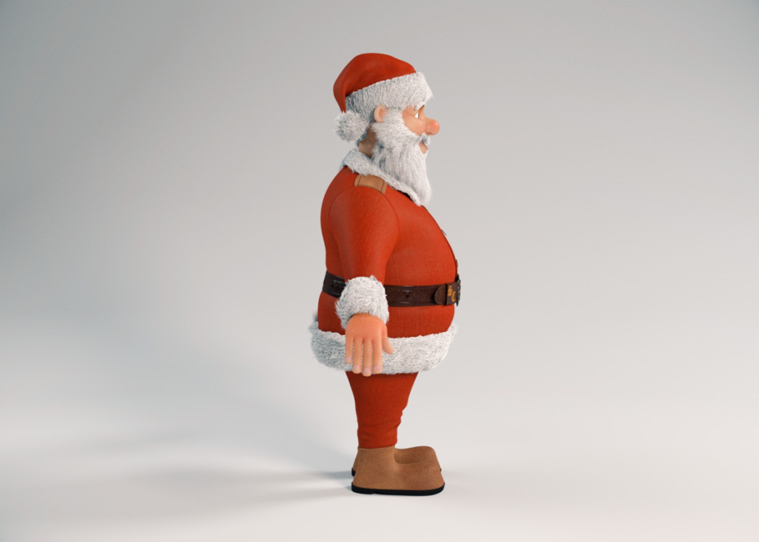 3D Santa Cartoon - TurboSquid 1340597