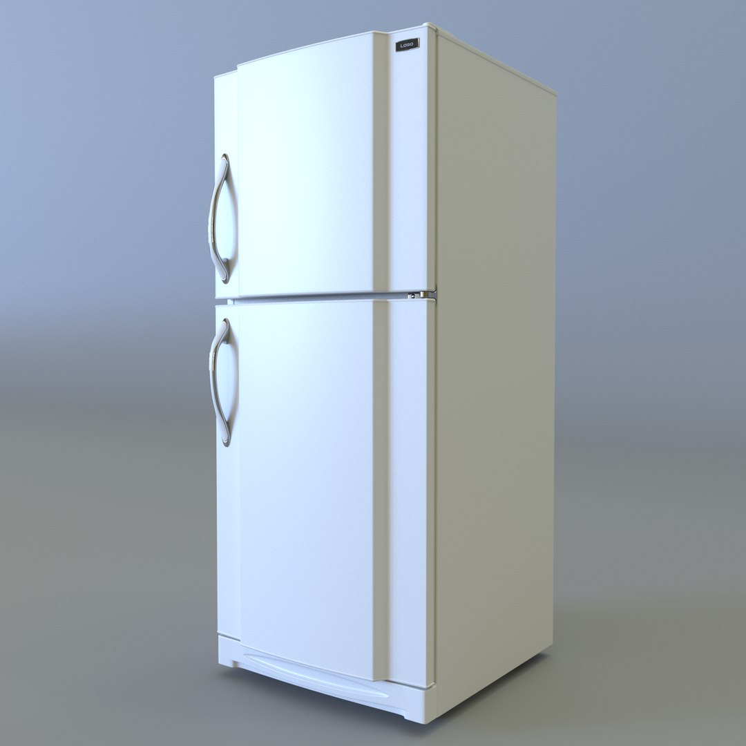 Refrigerator Fridge 2 Doors 3D Model - TurboSquid 2264574