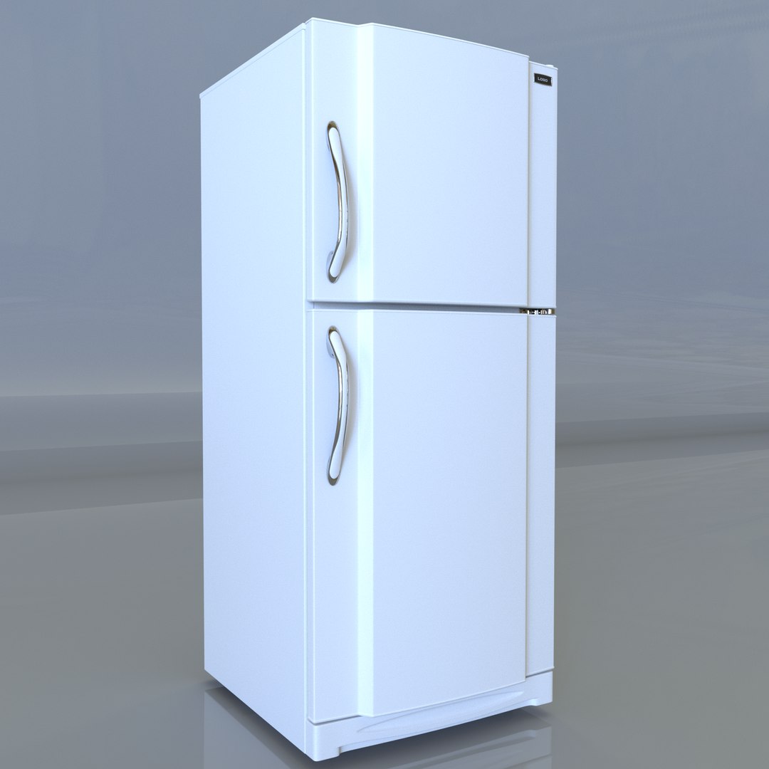 Refrigerator Fridge 2 Doors 3D Model - TurboSquid 2264574
