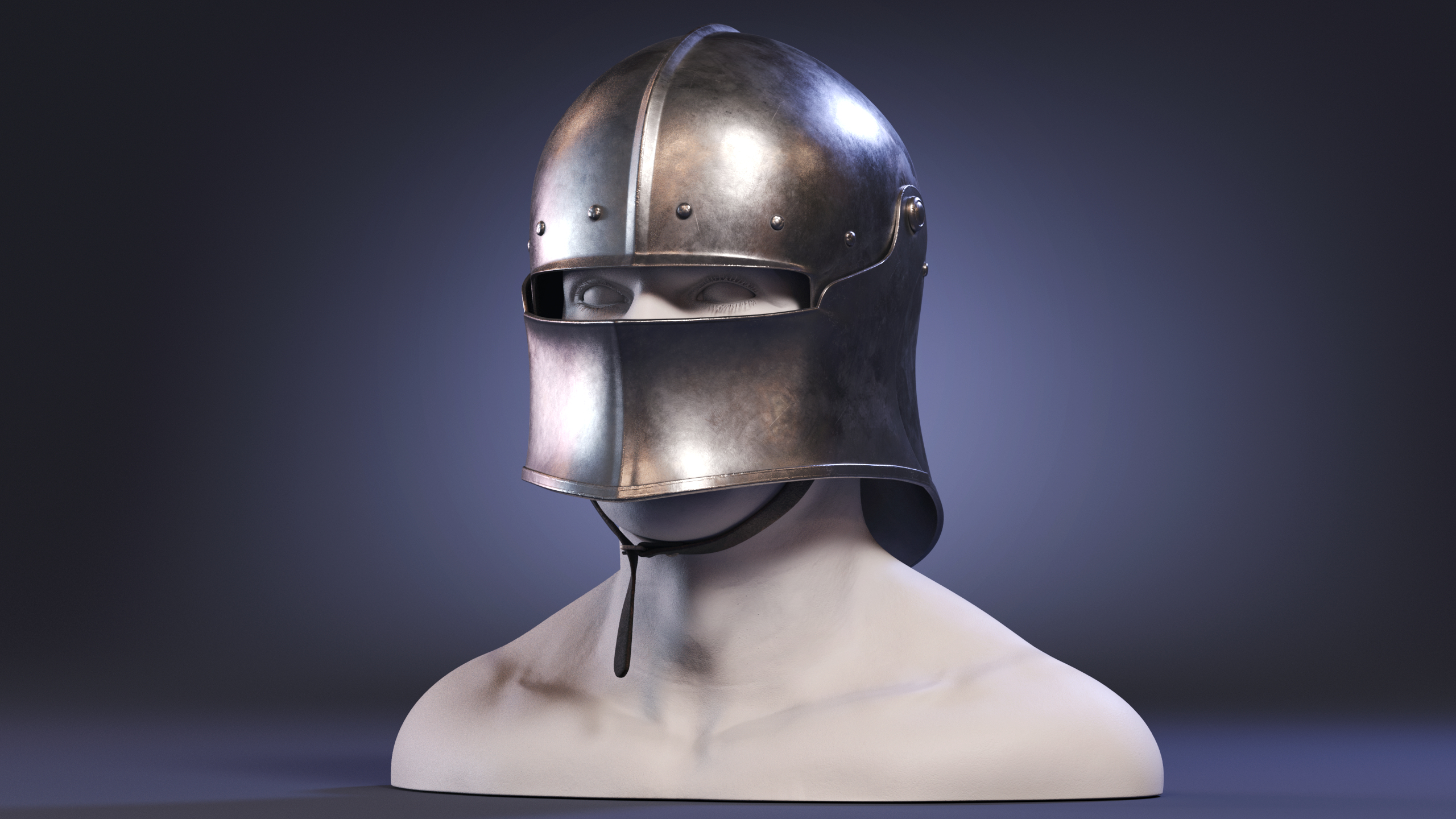 sallet medieval helmet 3d max