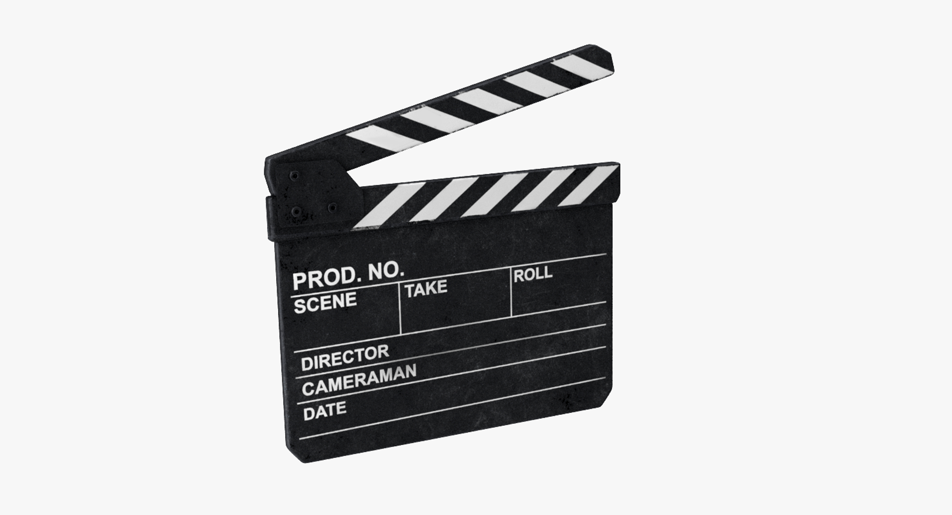 3D Clapper Board - TurboSquid 1237463