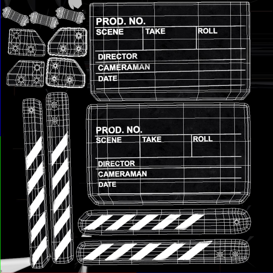 3D Clapper Board - TurboSquid 1237463