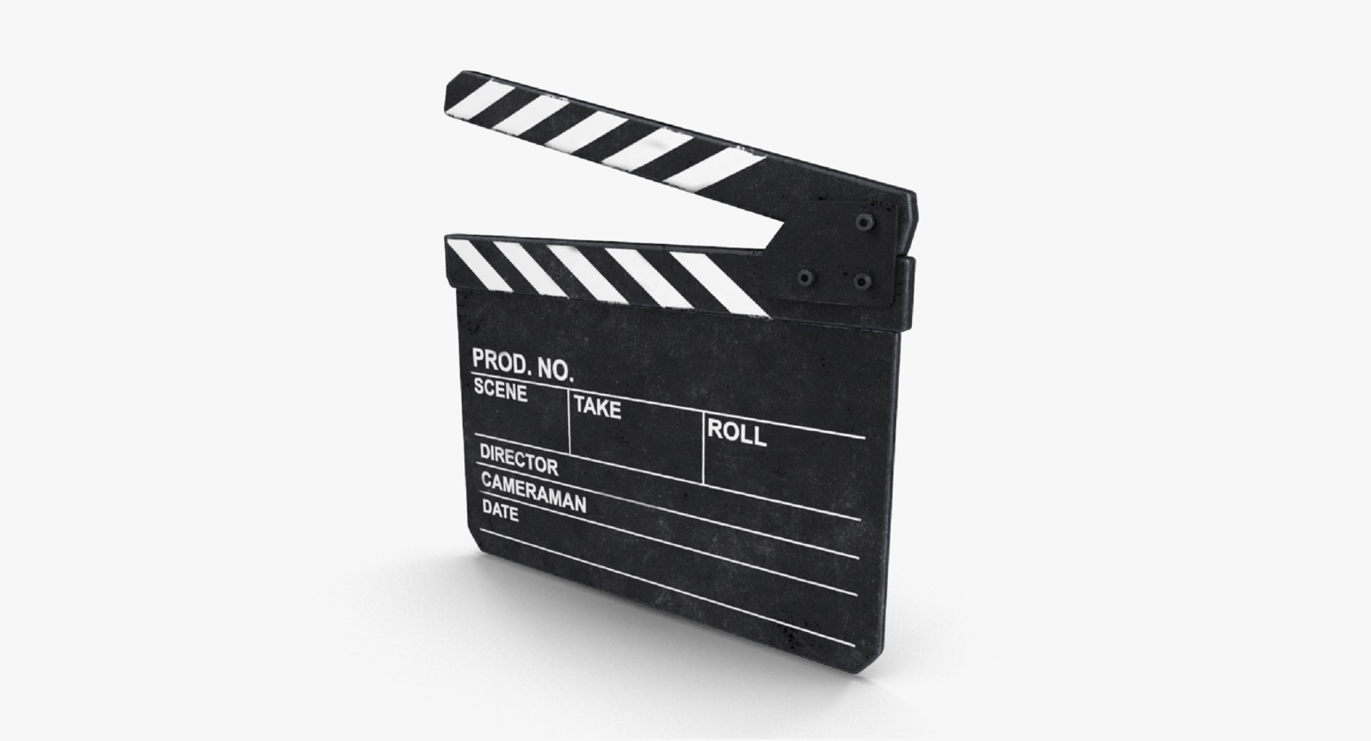 3D Clapper Board - TurboSquid 1237463