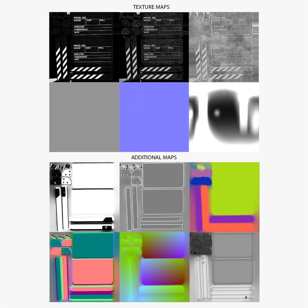 3D Clapper Board - TurboSquid 1237463