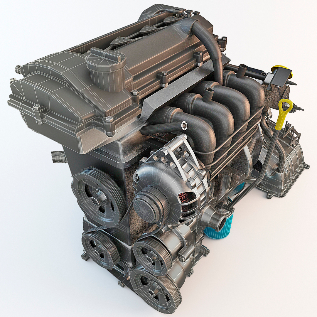 car engine 3d model