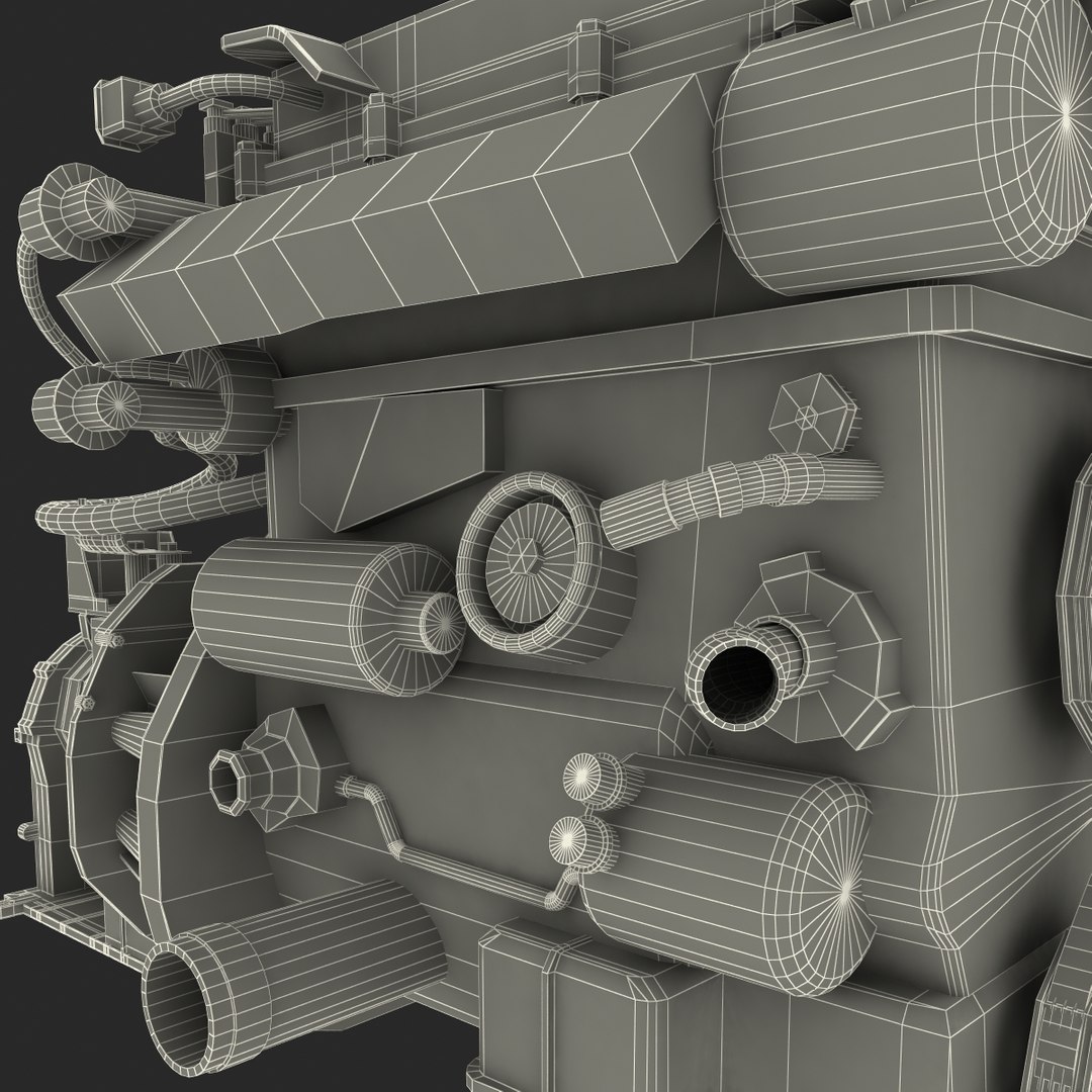 car engine 3d model