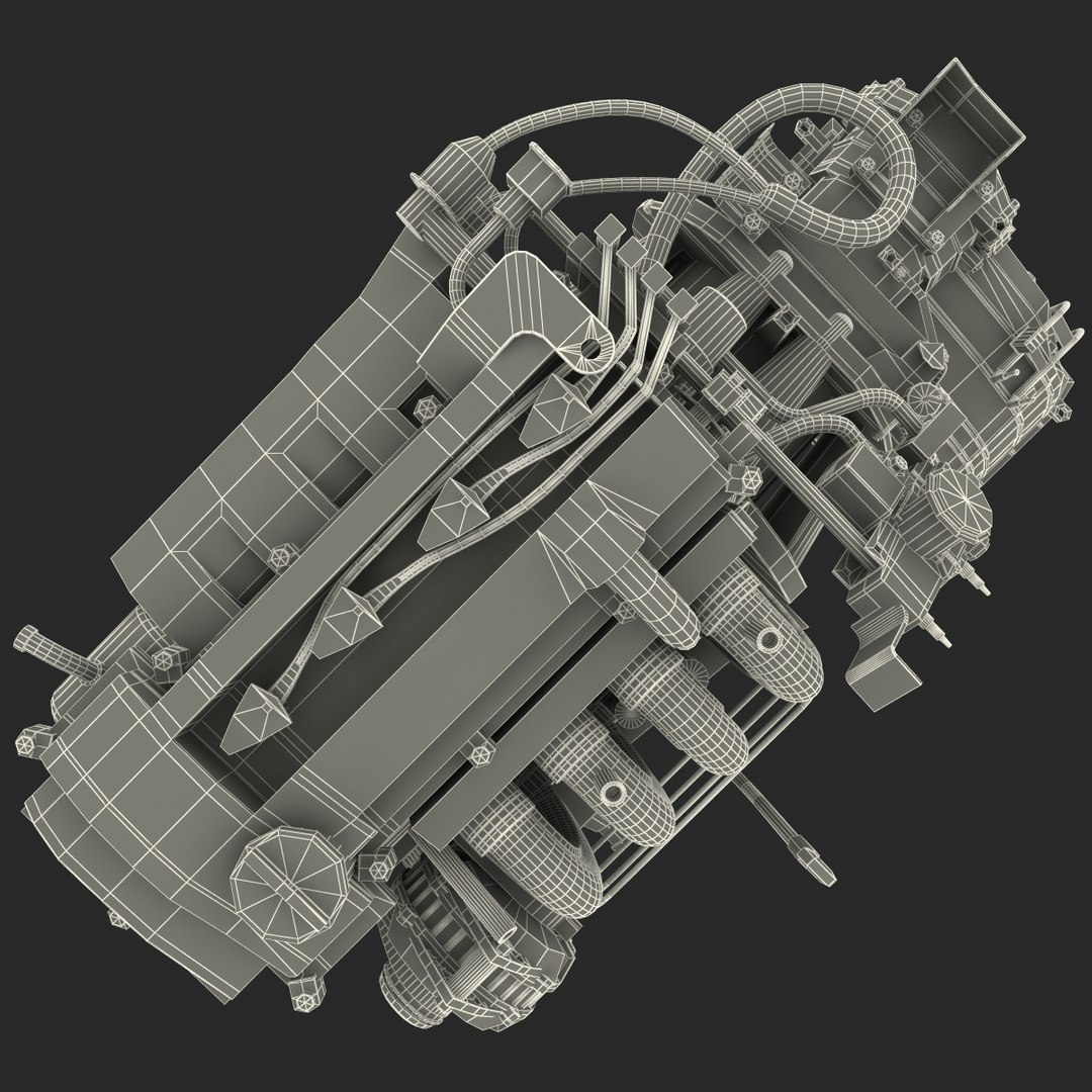car engine 3d model