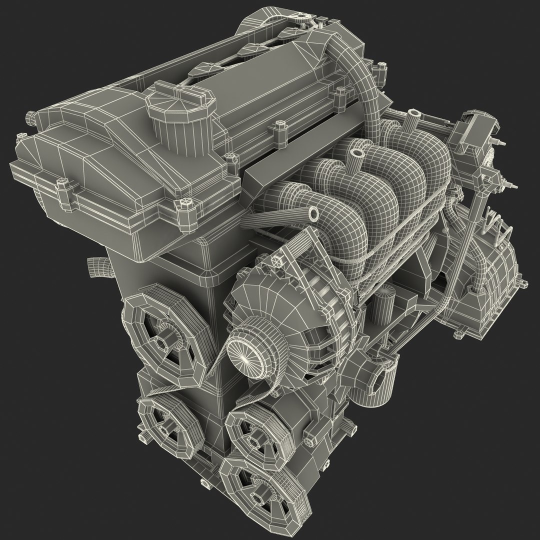car engine 3d model