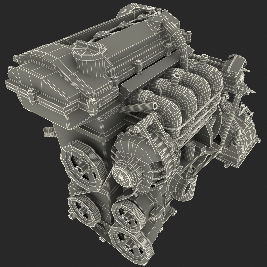 car engine 3d model
